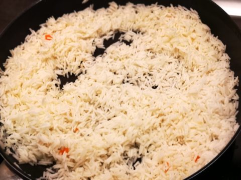 Step by step recipe: Rice three delights. - Lucas Eating - Food Blog